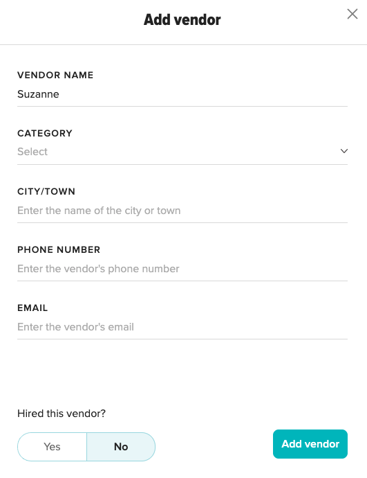 How do I add a Vendor to my Vendor Manager? – WeddingWire